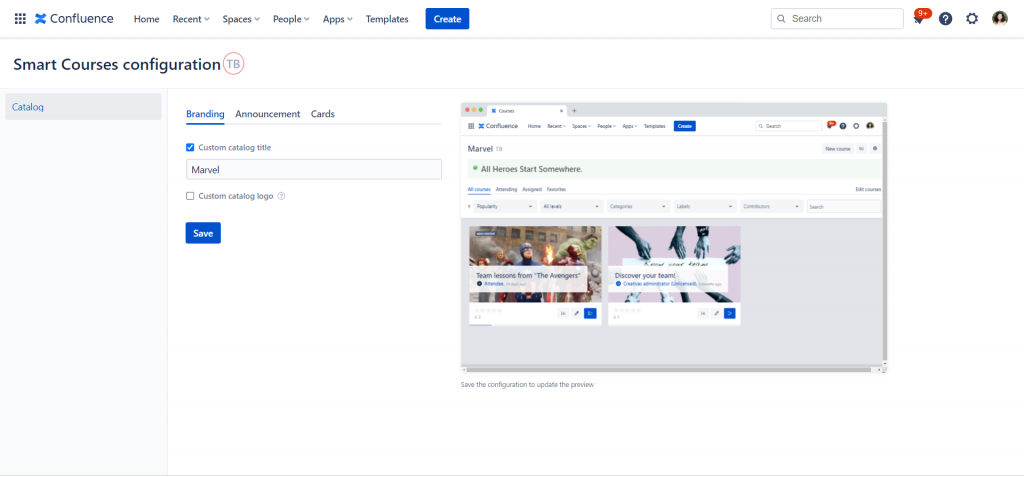 Smart Courses for Confluence features release | Creativas