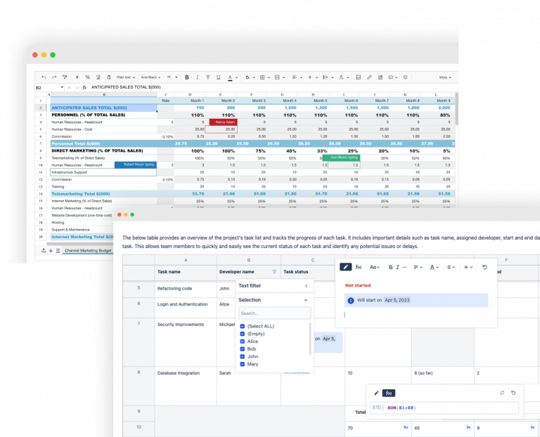 Smart Tables for Confluence | Creativas
