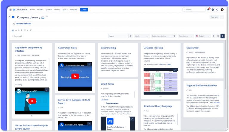 AI glossary for Confluence with Smart Terms | Creativas