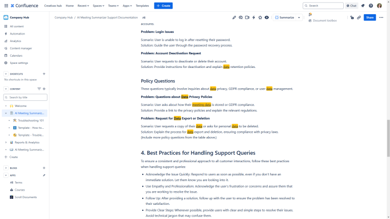 Tips & tricks for your Confluence documentation | Creativas